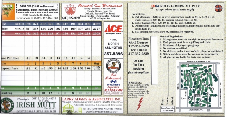 Golf Course - Pleasant Run, Sarah Shank & Whispering Hills